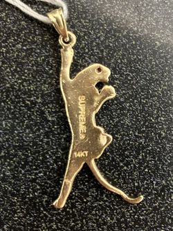 AUTHENTIC SUPREME PANTHER 14K SOLID GOLD RUBY EYE ** PENDANT AUTHENTIC SUPREME PANTHER 14K SOLID GOLD RUBY EYE ** PENDANT
