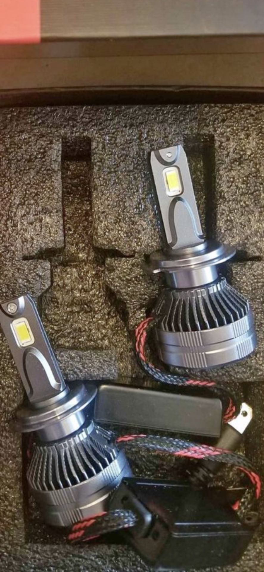 Auxbeam H3 LED Bulbs Z9 Series, 300% Brighter 46W LED Bulb, EMC Anti ...