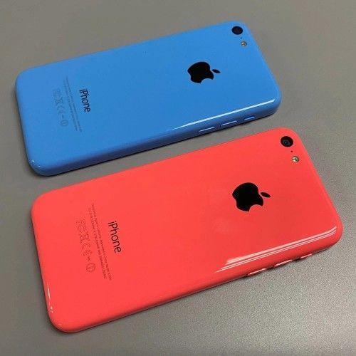 Iphone 5c Blue With Red Case