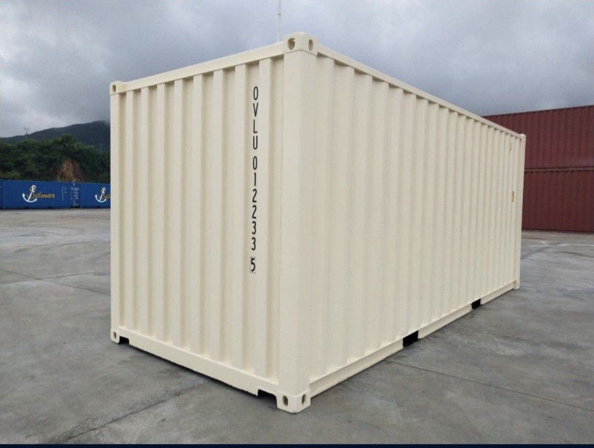NEW 20ft Beige One Trip Shipping Containers For Sale for Sale in Tampa ...