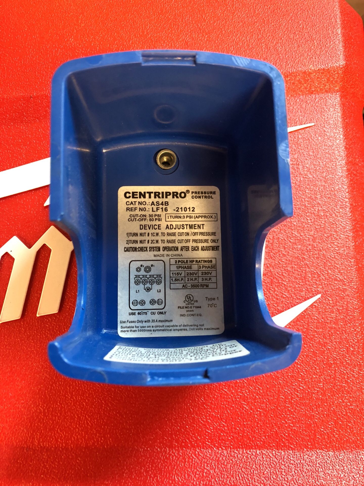 Centripro Pressure Switch for Sale in Woodway, WA - OfferUp