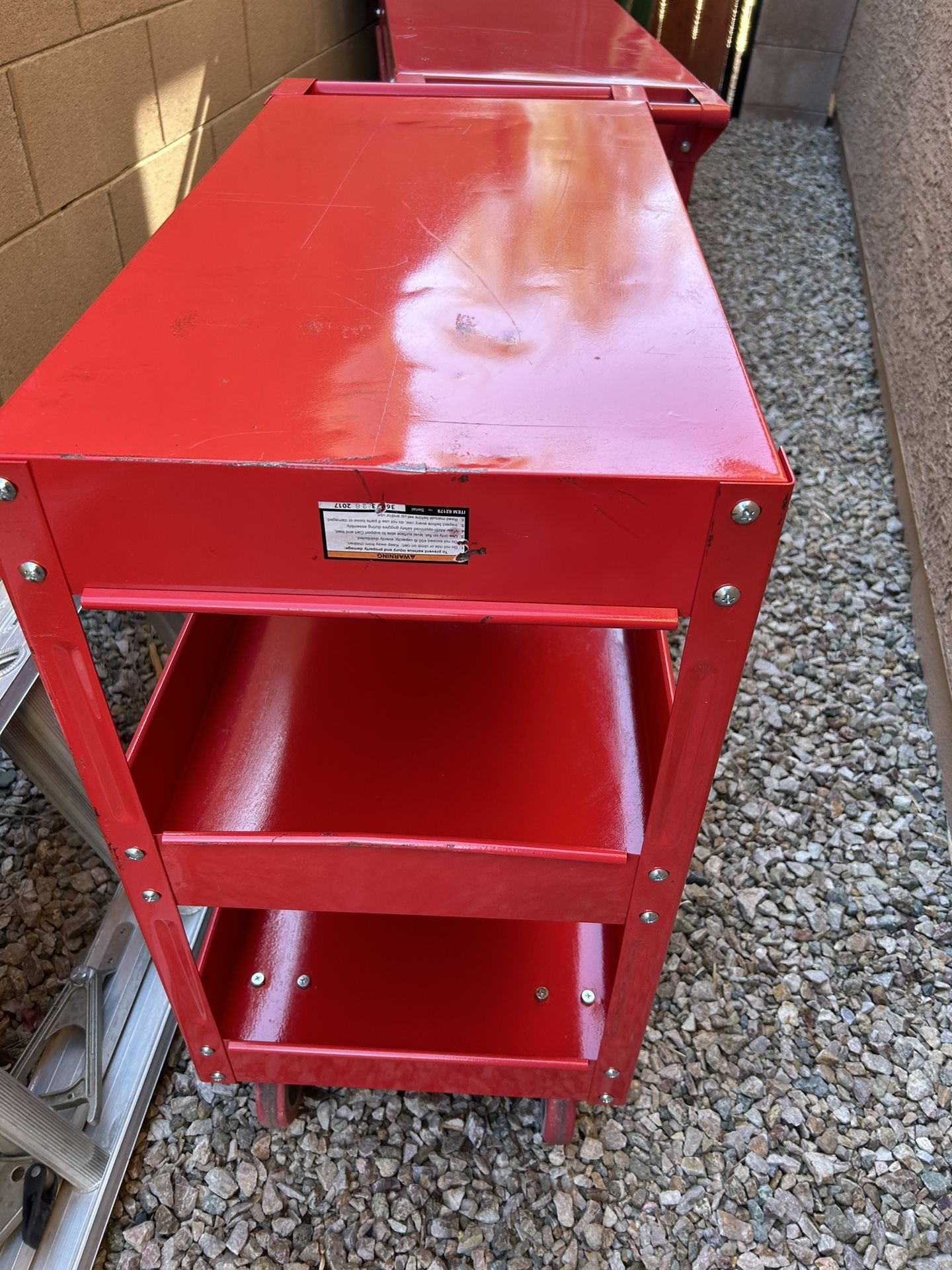 Two Metal Red Carts for Sale in Green Valley, AZ - OfferUp