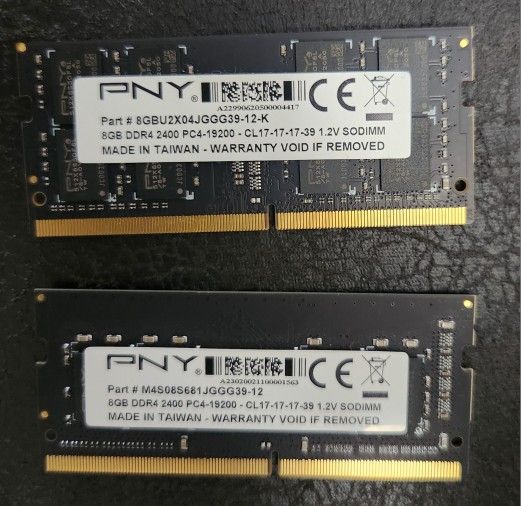PNY 8 GB Each. DDR4 Laptop Ram for Sale in Fresno, CA - OfferUp