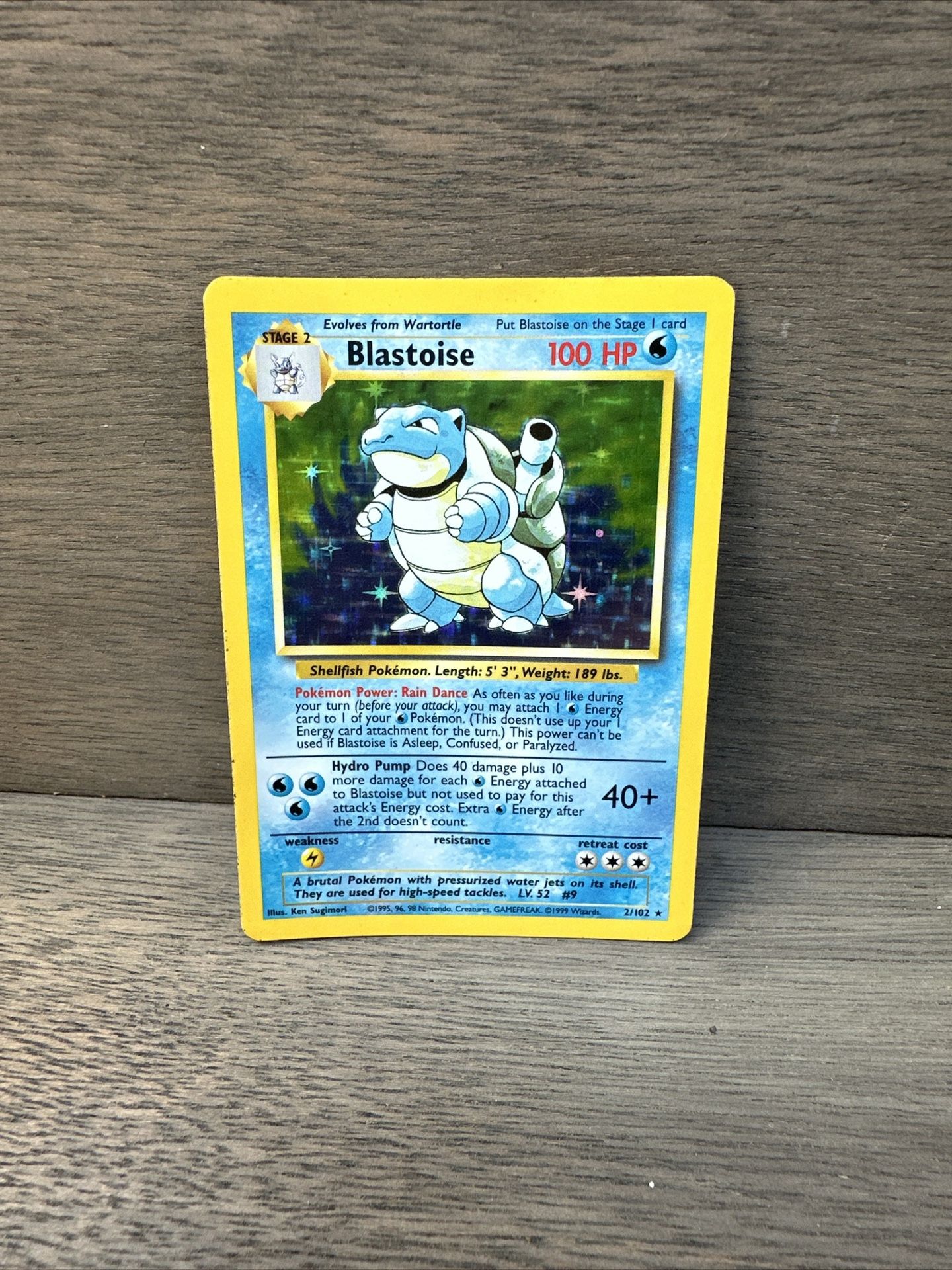 Blastoise Holo Rare Base Set 1999 Pokemon Card 2/102 for Sale in Buena ...