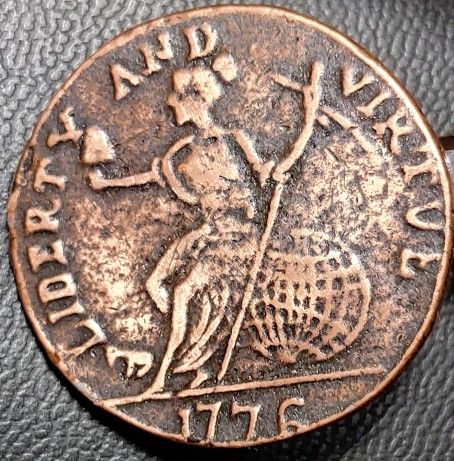 Antique Unique 1776 Massachusetts Pine Tree Penny Money Clip for Sale ...