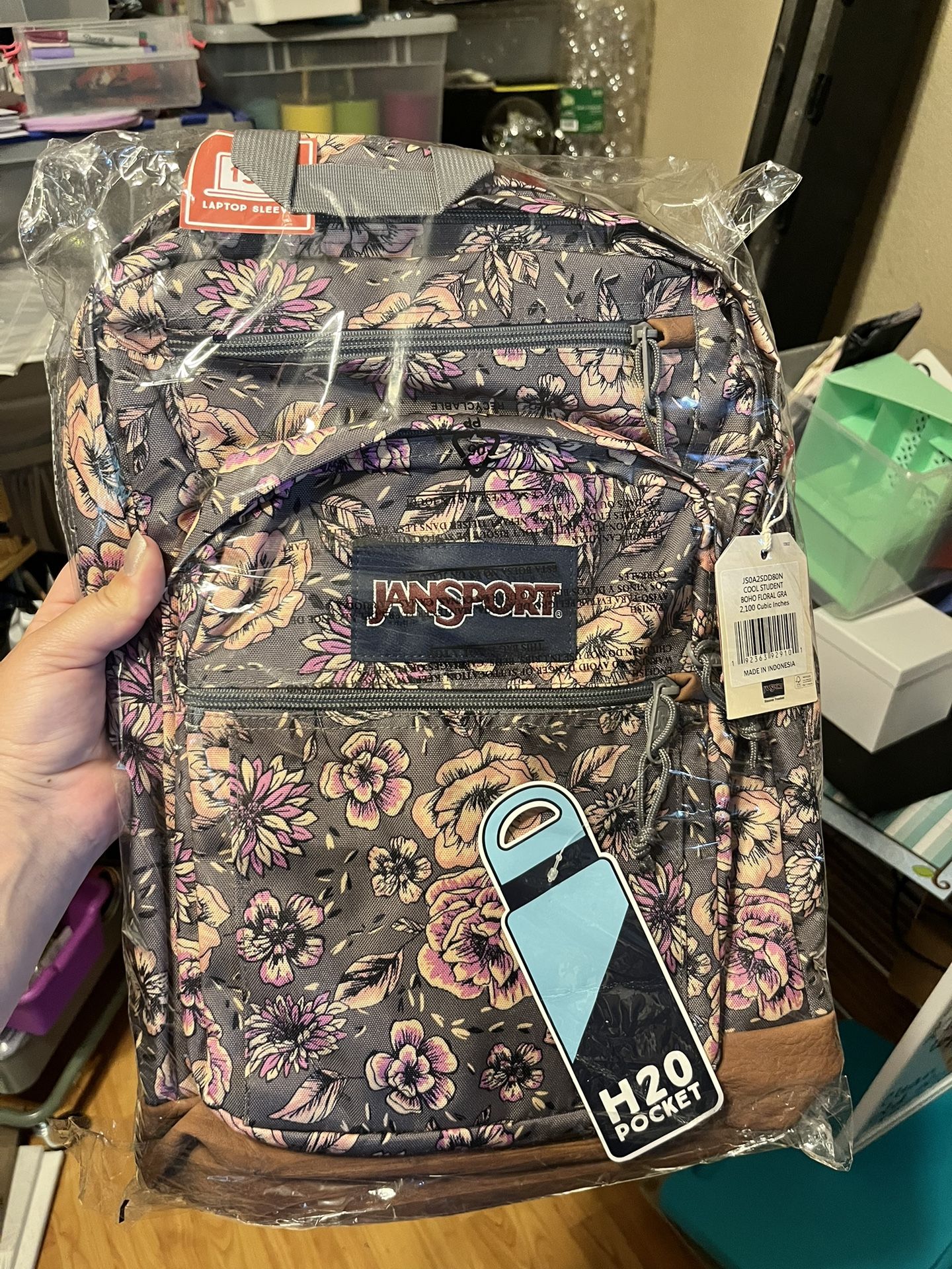Floral Jansport Backpack