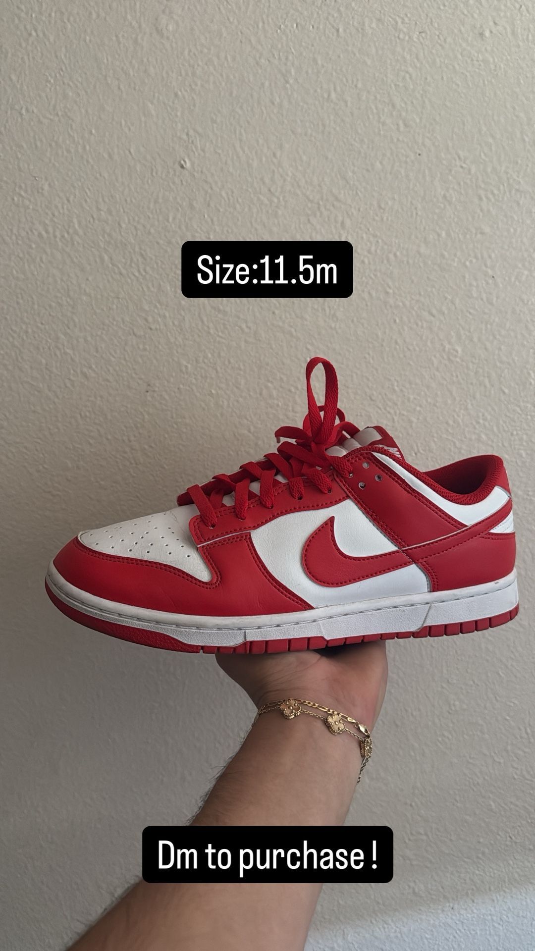 Nike Dunk Low University Red for Sale in Fresno, CA - OfferUp