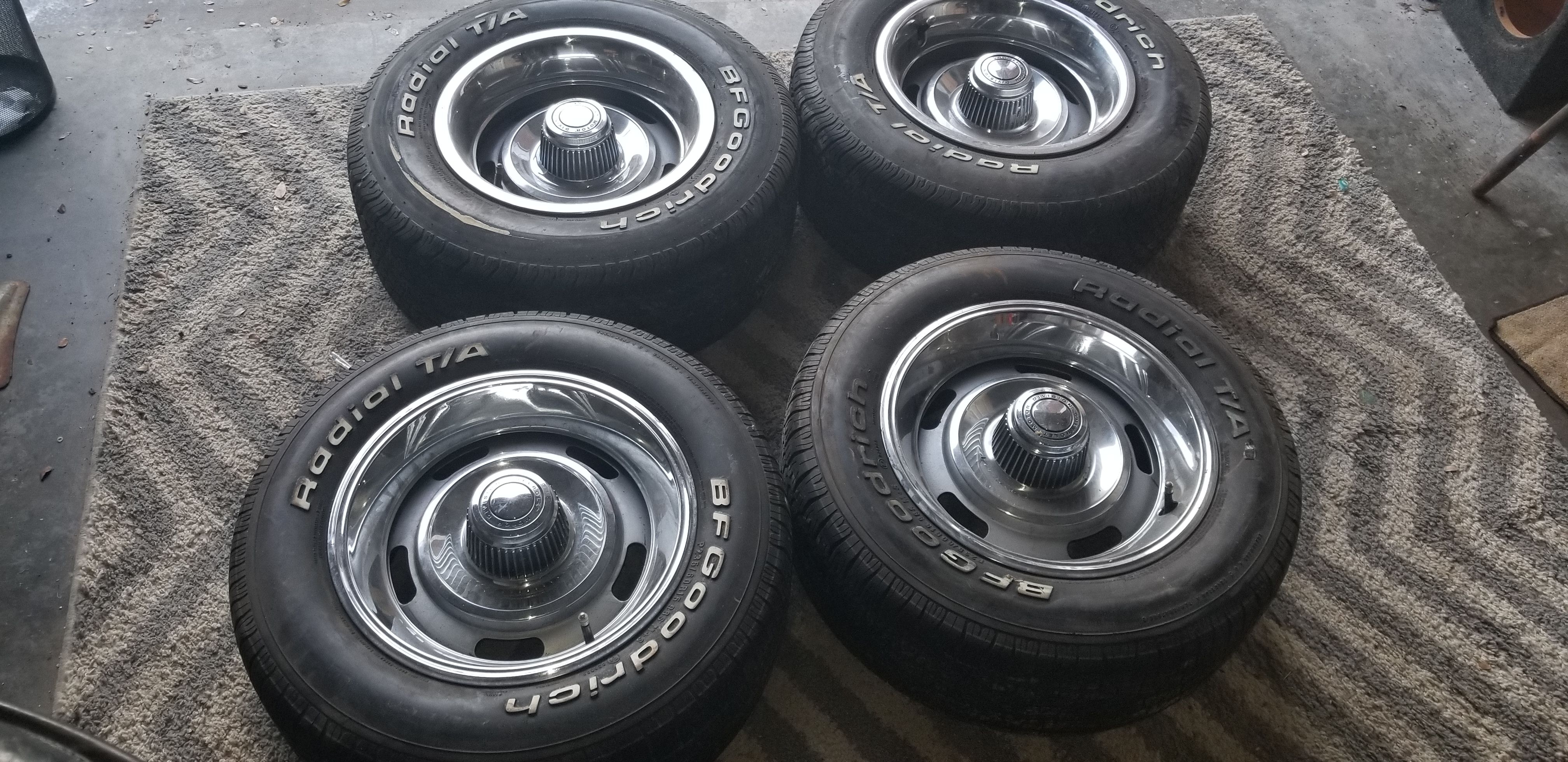 15x7/15x8 staggered rally wheels 60s-70s Chevy Chevelle malibu rally ...