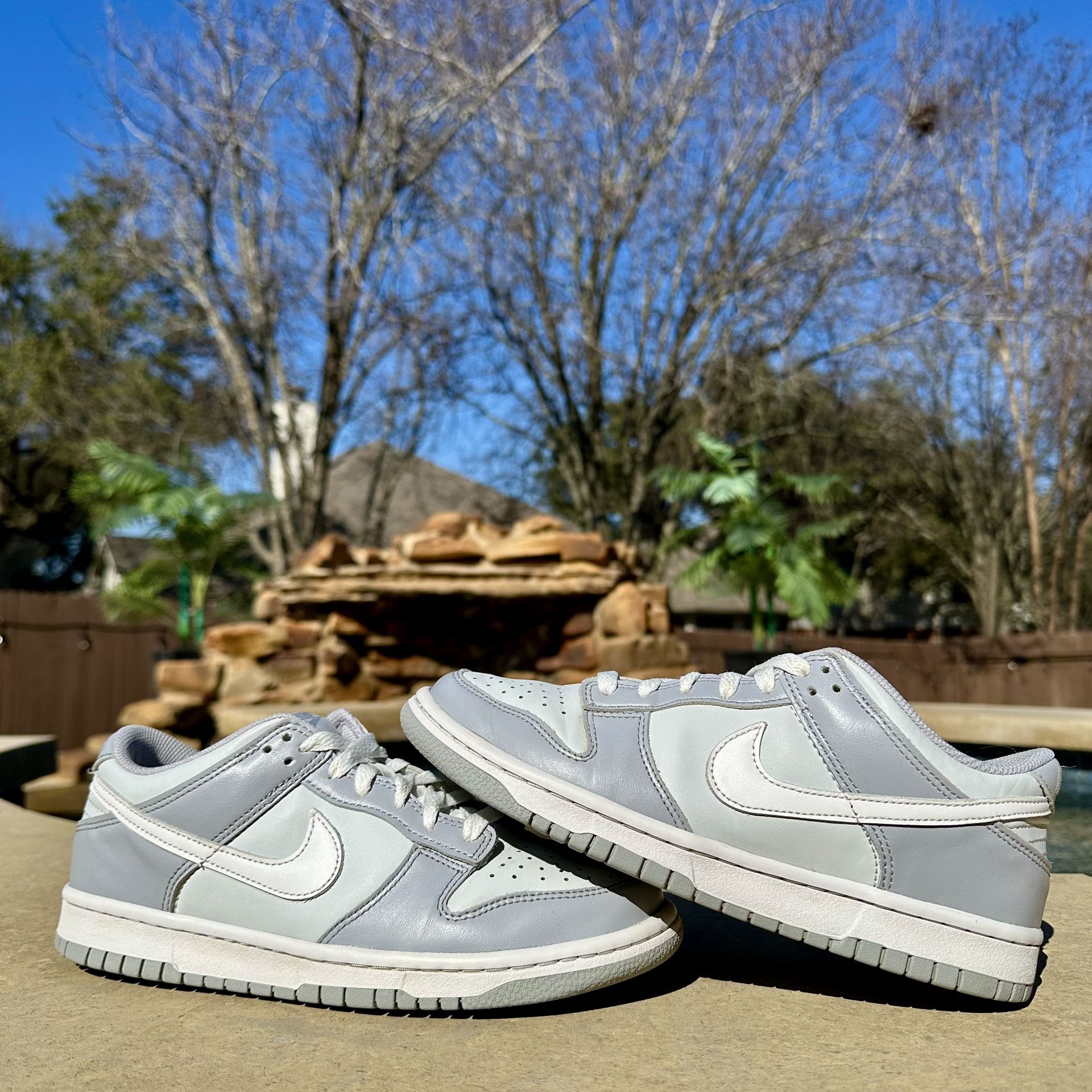 Nike Dunk Low Two Toned Gray Pure Platinum White - Size 8 Women’s, 6.5Y ...