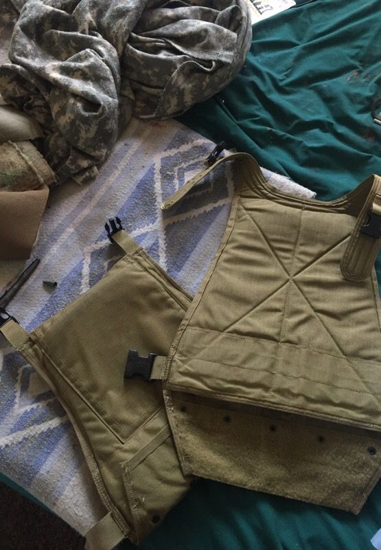 Coyote Brown Plate Carrier Pouch Lot Of 2 USMC MOLLE MARSOC Side Plate ...