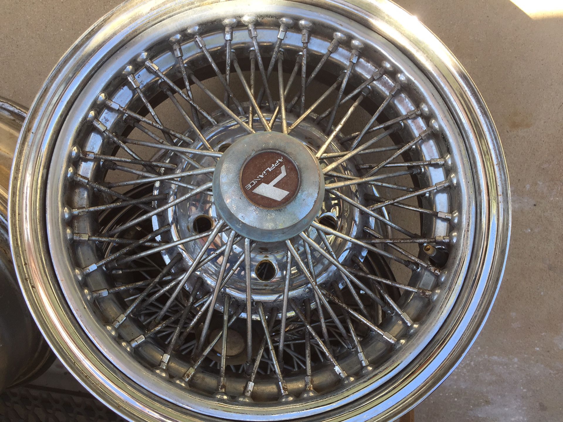 Appliance wire rims 15” wire wheels 15 inch 5 lug spoke rims for Sale ...