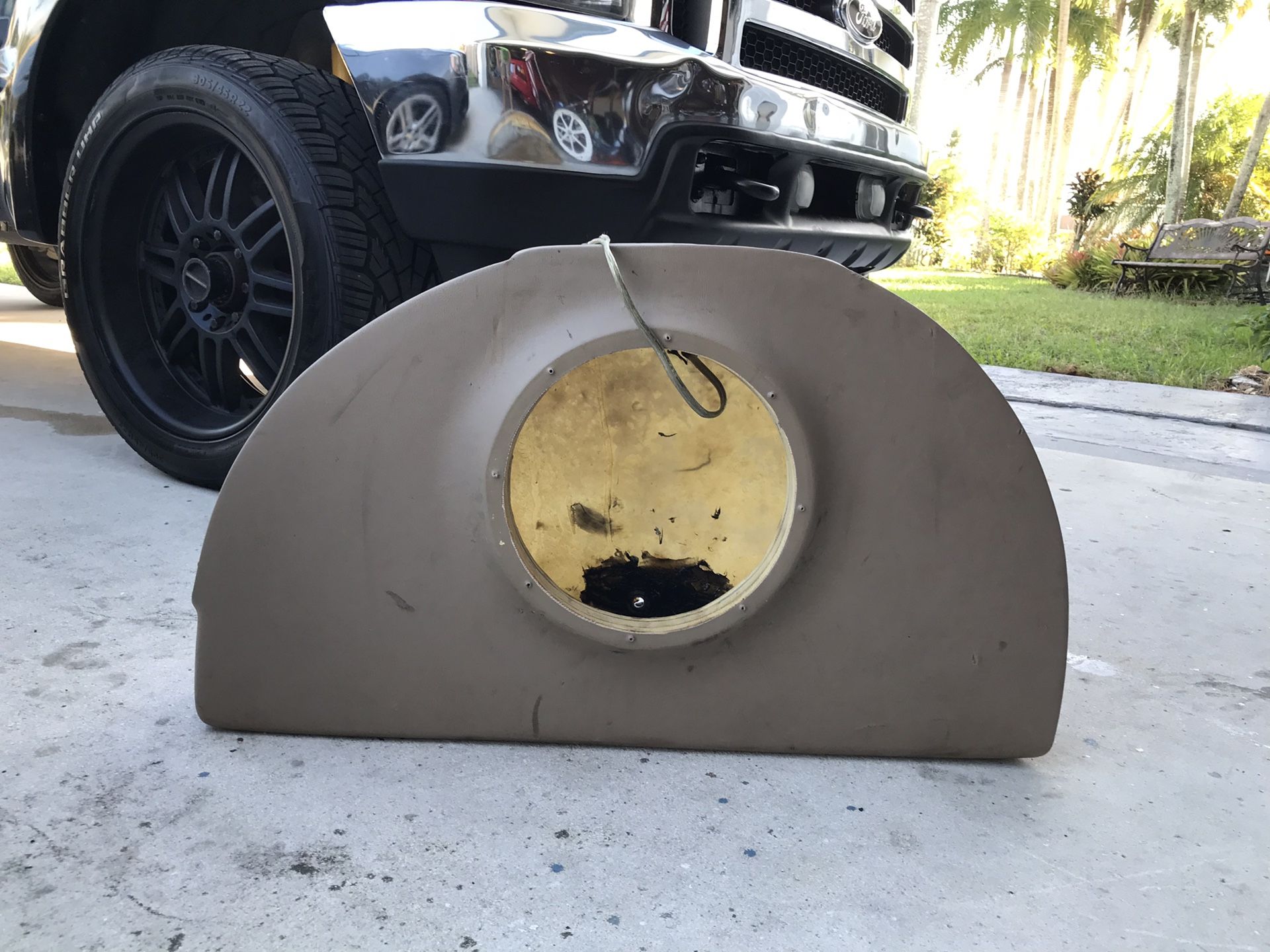 Excursion Custom Fiberglass Subwoofer box for spare tire for Sale in ...
