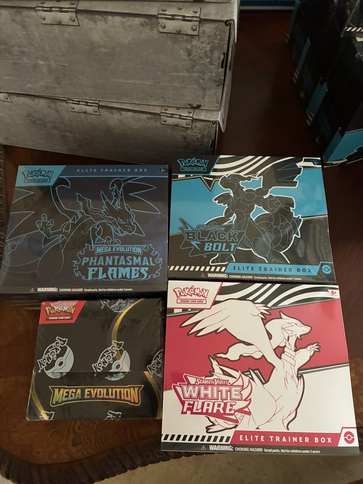 Pokemon Black White Etb Phantasmal Flame Etb Mega Evolution Booster Box ...