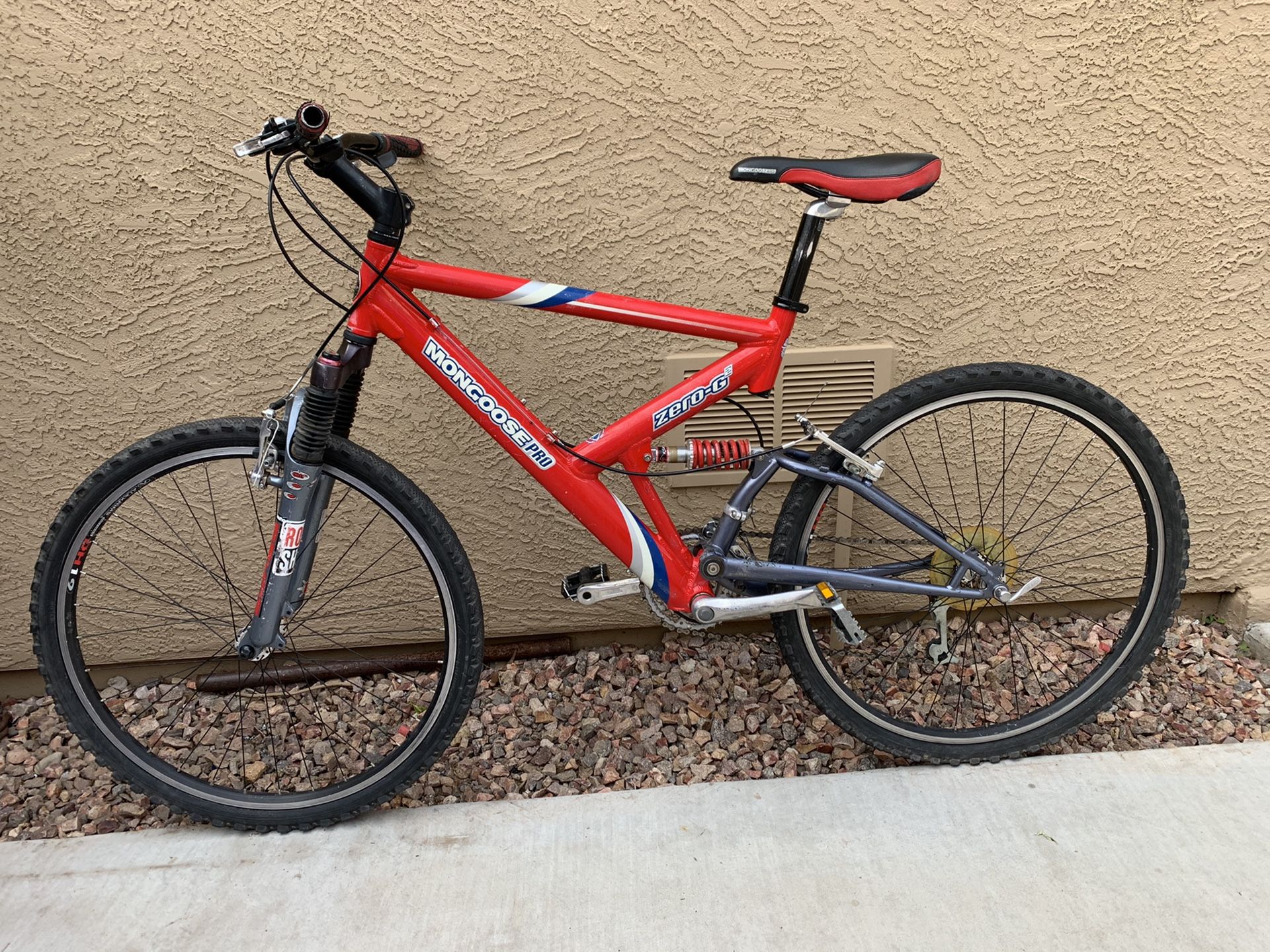 Mongoose Pro Zero G-2 Full Suspension Mountain Bike for Sale in ...