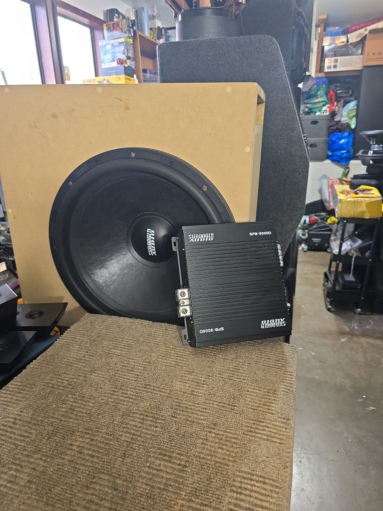 SUNDOWN AUDIO 18" 1000RMS Y SFB-3000D. AMP for Sale in Hillsboro, OR ...