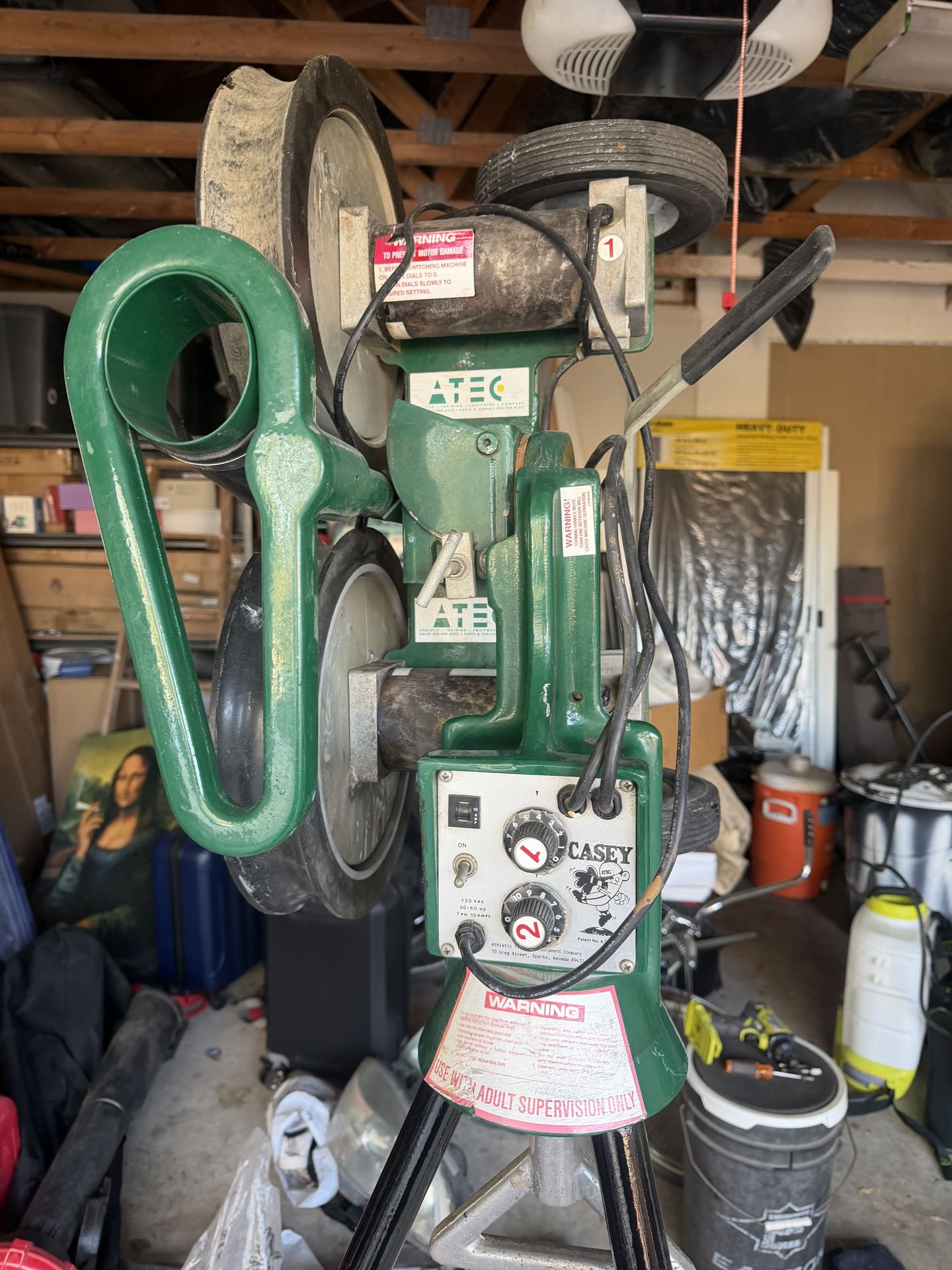 Atec casey baseball pitching machine 2 wheel for Sale in Moreno Valley ...