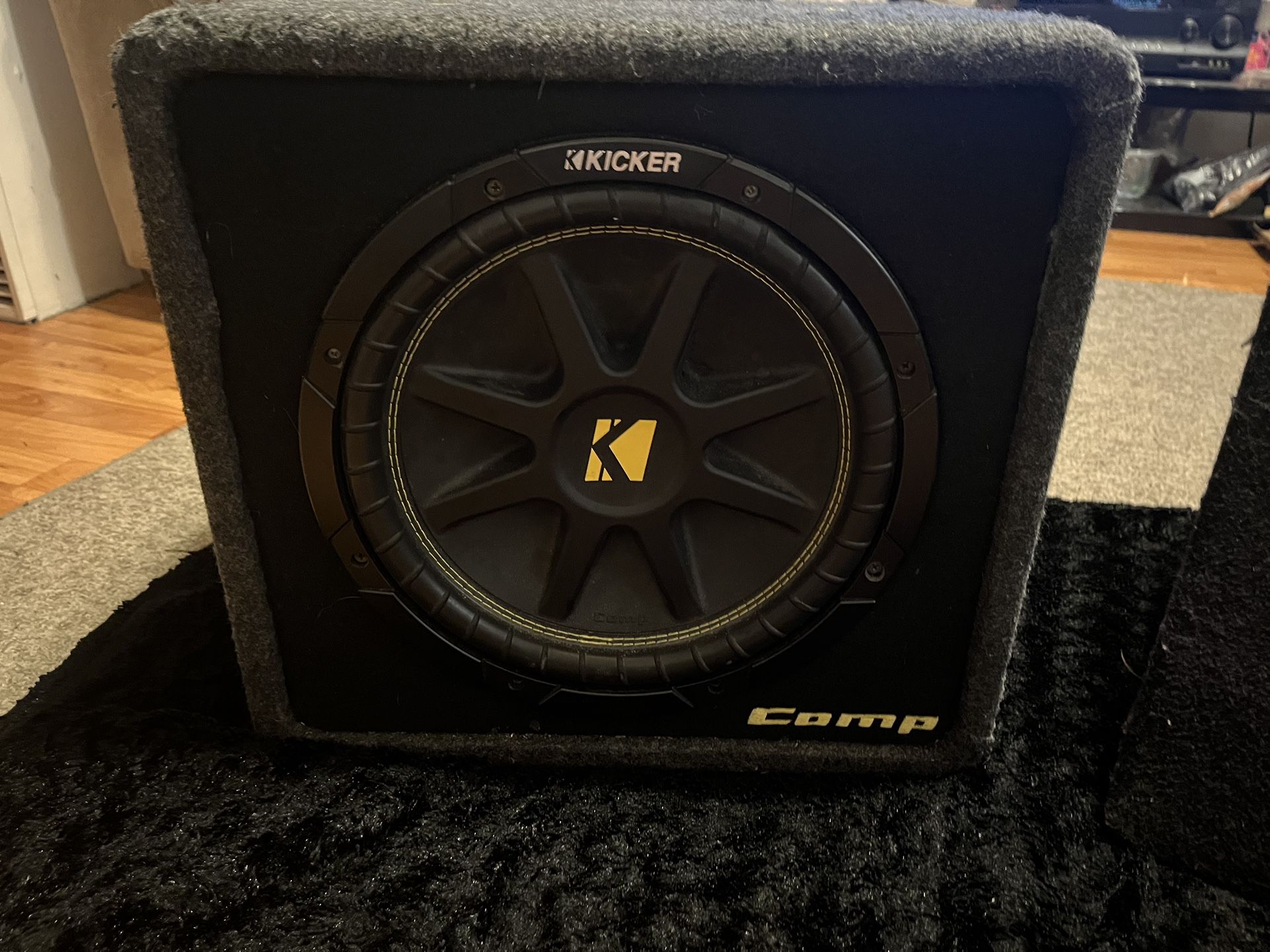 Single 12 Inch Kicker Comp Box & Single 12inch Subzero Box for Sale in ...
