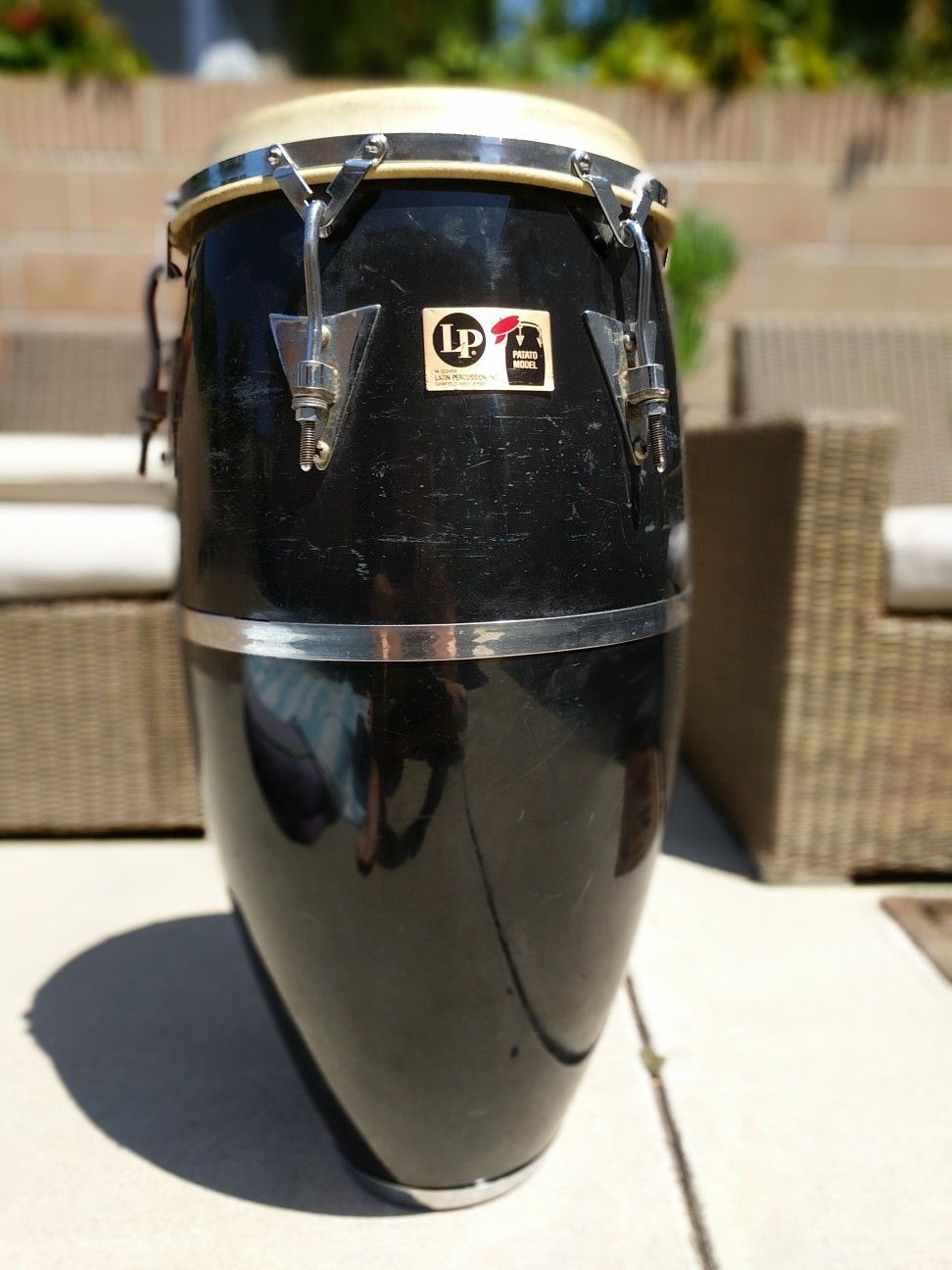 M. Cohen Latin Percussion LP Patato Black Fiberglass 11 3/4" Conga for ...