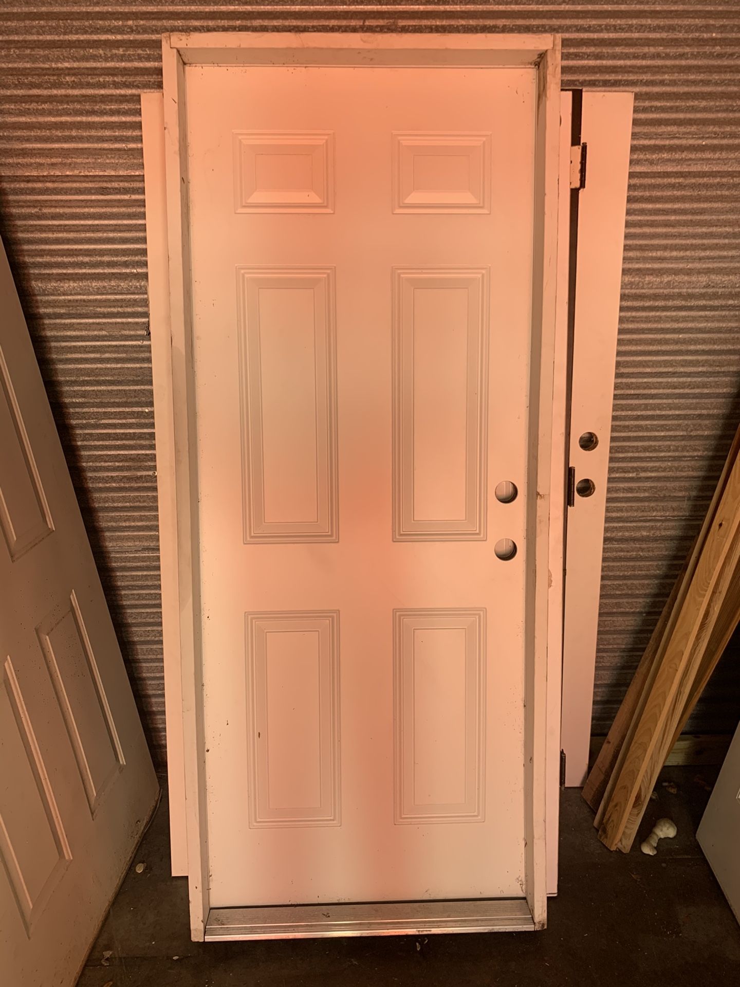 32x80 exterior 6 panel door steel fire safety with frame for Sale in ...