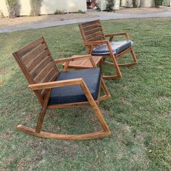 Nautica 3 Piece Outdoor Patio Set With Rocking Chairs for Sale in Glendale AZ OfferUp
