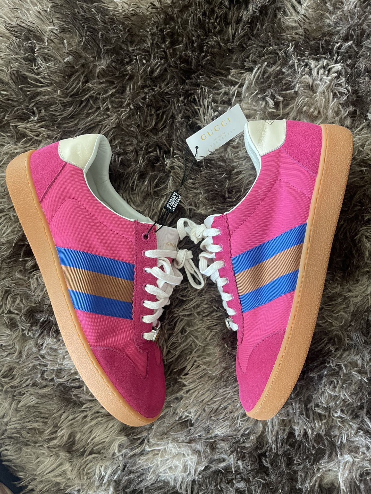 Gucci G74 TRAINERS SZ 11 “Controllato card” For Authenticity for Sale ...