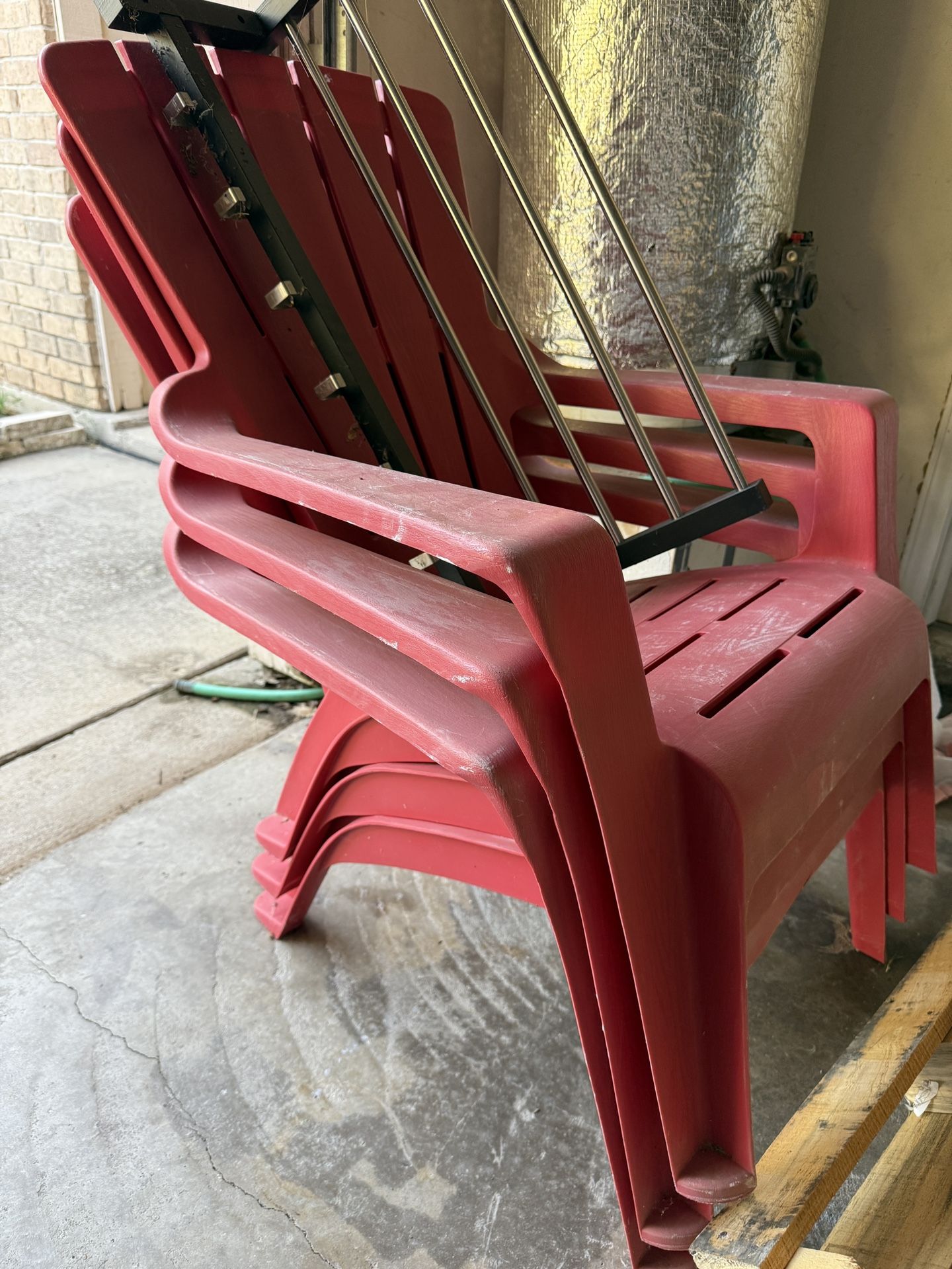 red outdoor chairs for Sale in Arlington, TX - OfferUp