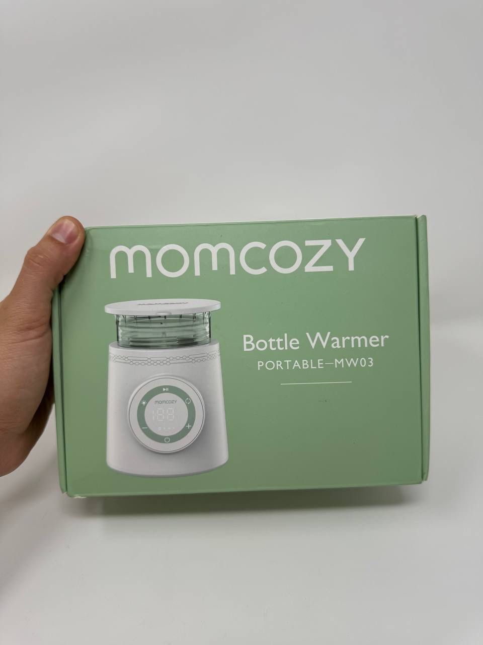 Momcozy MW01 White Green Control Automatic Shut Off Smart Baby Bottle Warmer PORTABLE-MW03 Brand ...