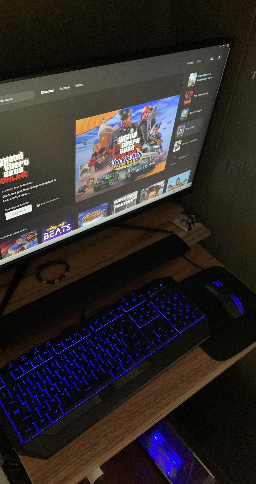 Custom Gaming PC With Gaming Keyboard, 2 Mouses, Mouse Pad for Sale in ...