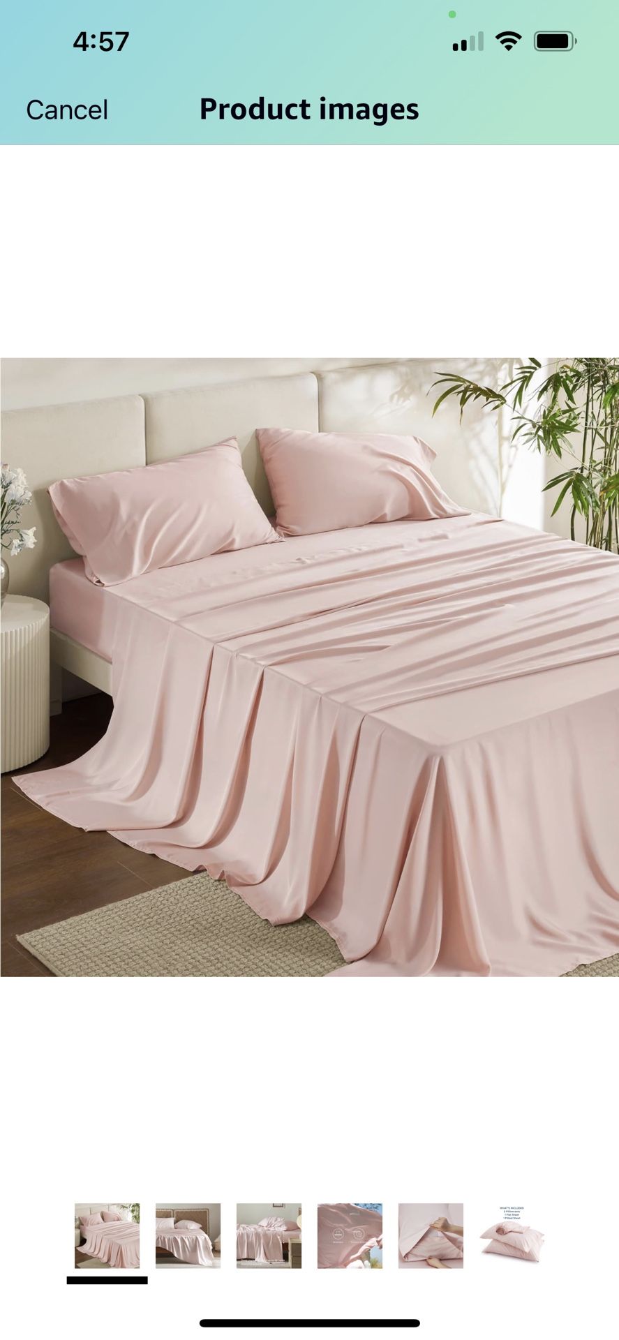Queen Sheets, Rayon Derived from Bamboo, Queen Cooling Sheet Set, Deep ...