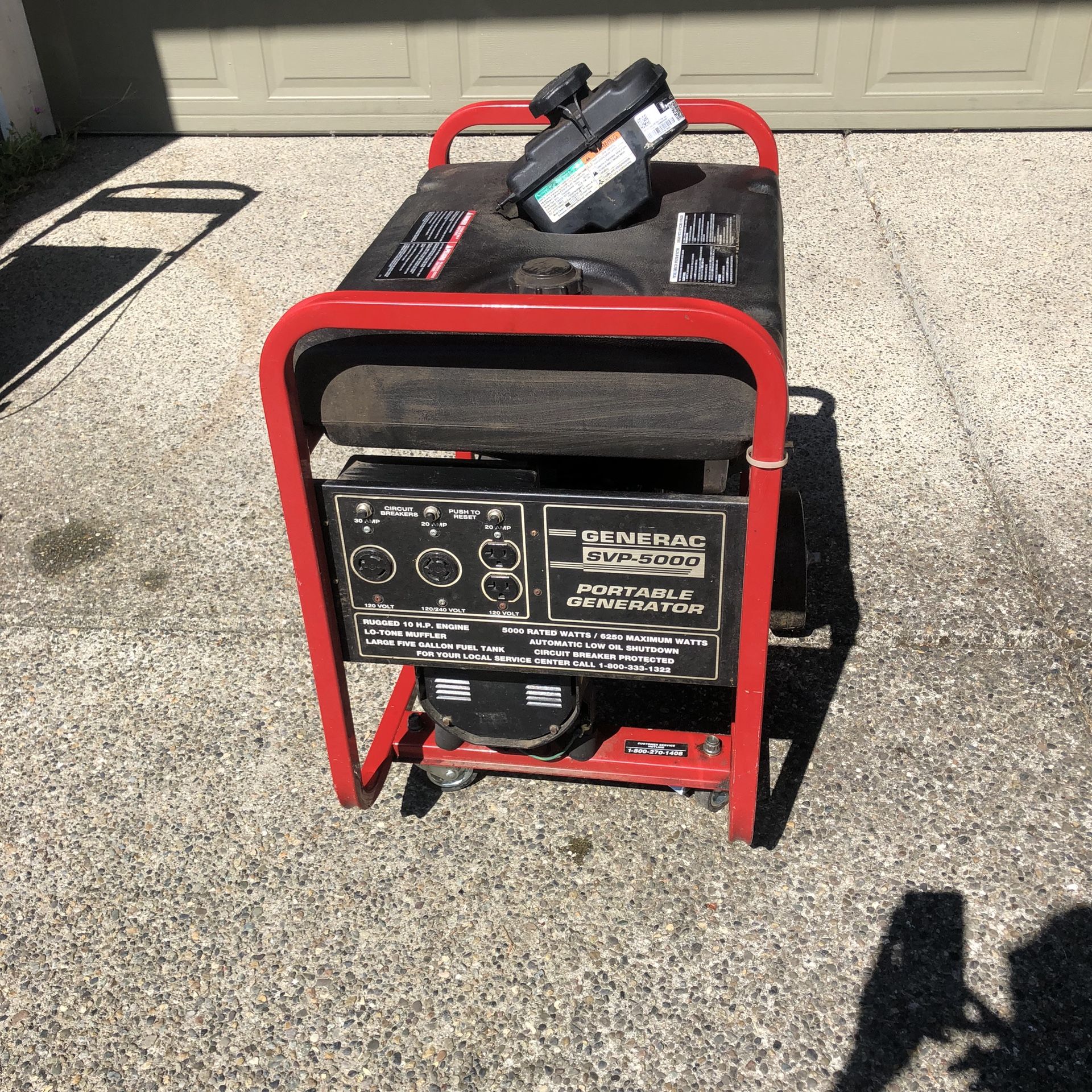 Generac SVP 5000 Generator 5K Watts for Sale in Renton, WA - OfferUp