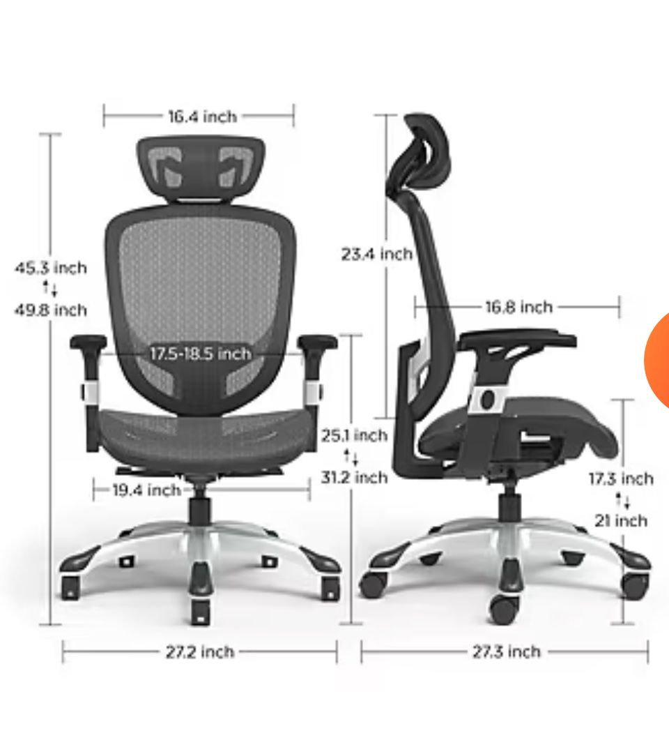 Ergonomic Flex High Back mesh adjustable Office task Chair Black for ...