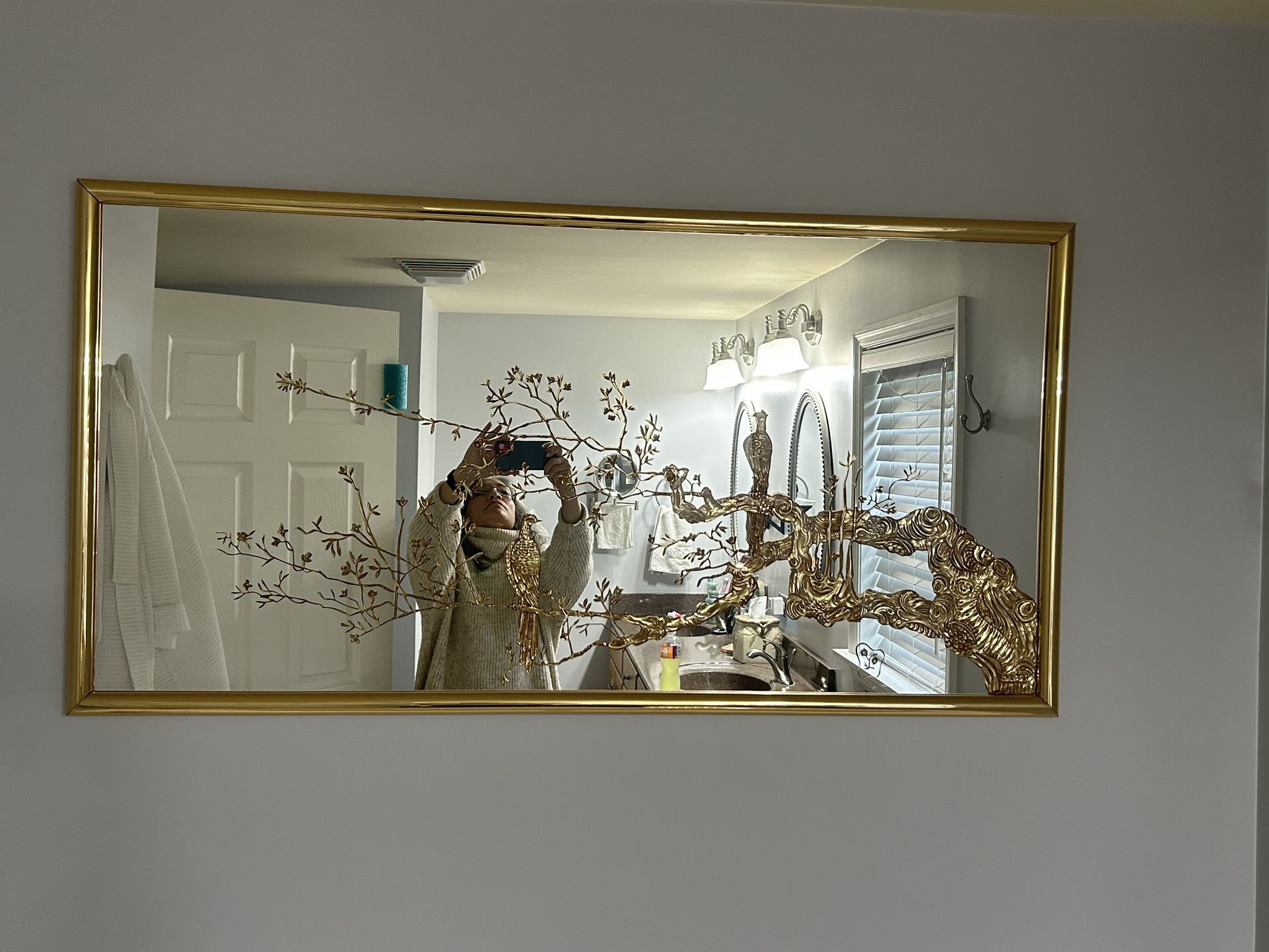 Sebet Silverman for Nurre wall mirror in the Asian manner for Sale in ...