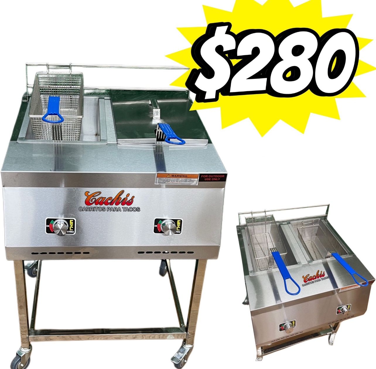 Deep Fryer | Includes 2 Baskets Hose and Regulator | New in Box for ...