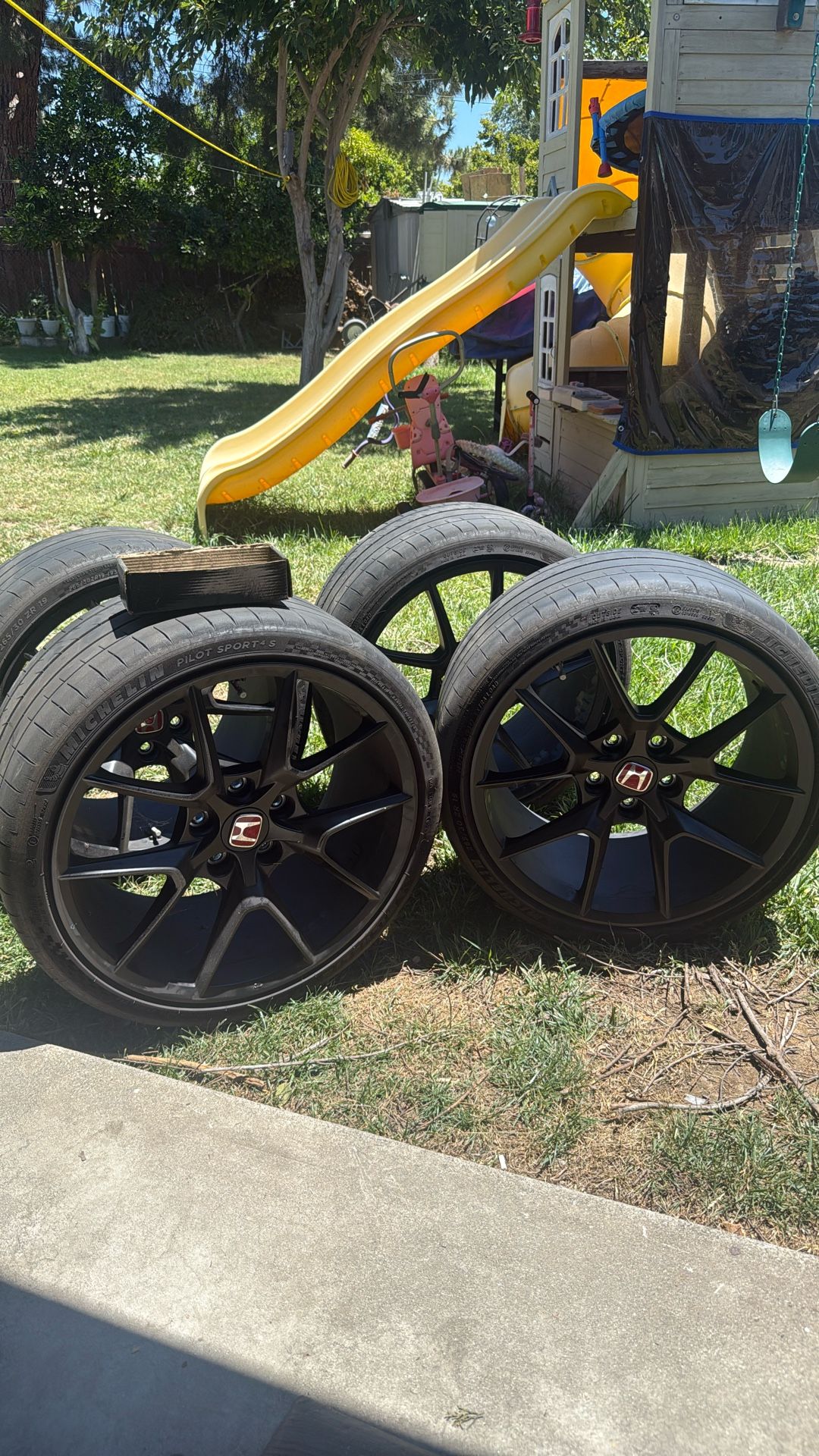 Honda type R rims and tire for Sale in San Bernardino, CA - OfferUp
