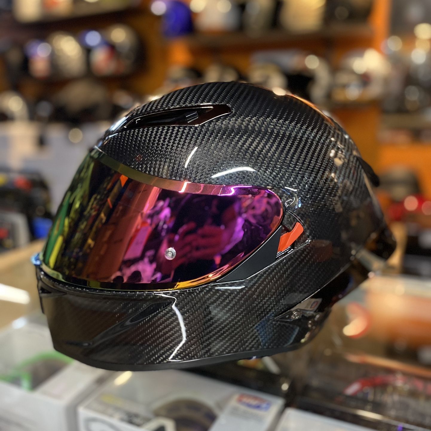 Carbon Fiber Motorcycle Helmet