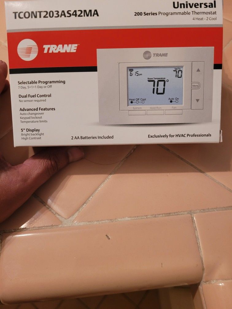 Termostato Programable Trane Trane Programmable Thermostat Rectangle