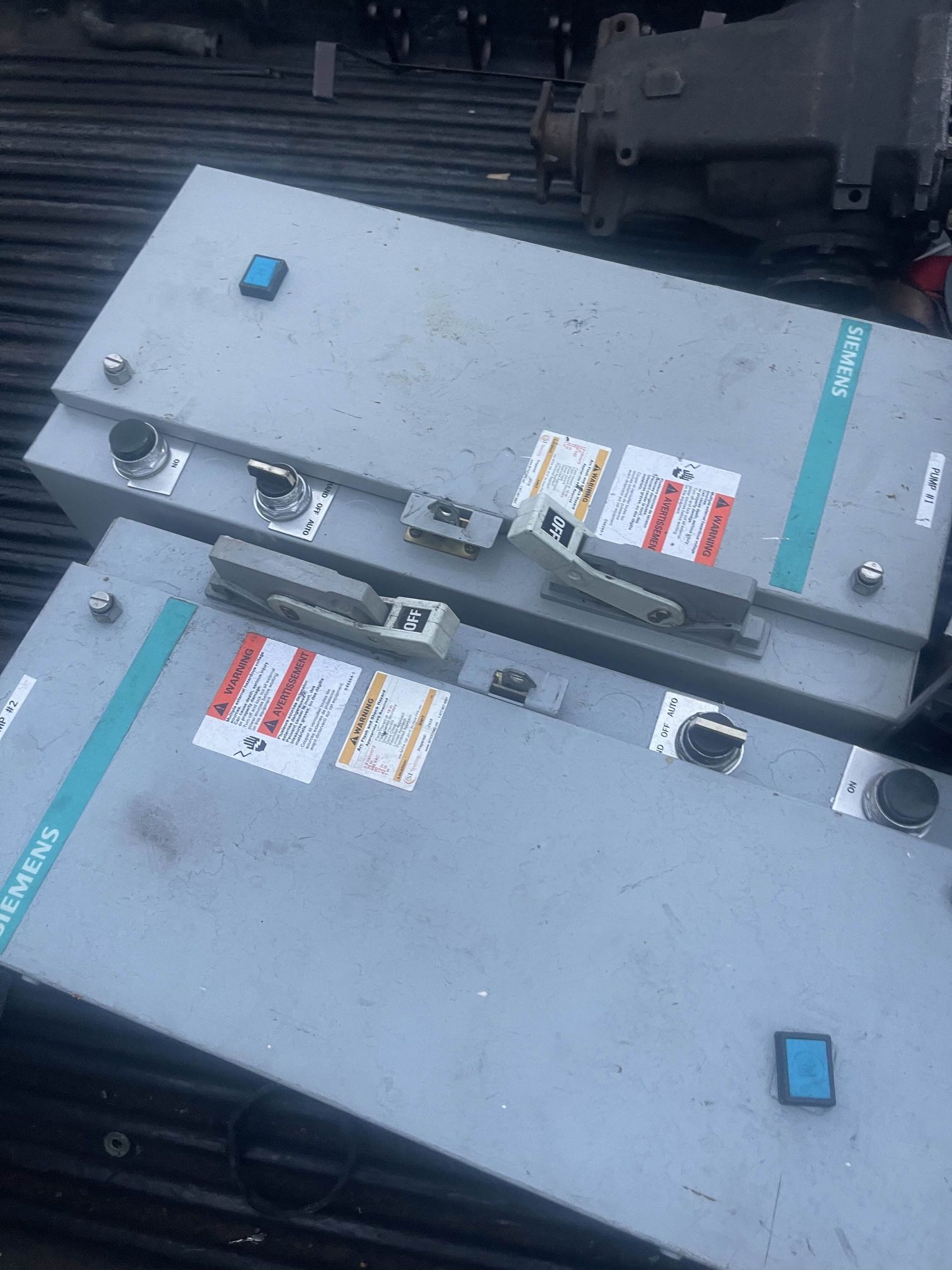 SIEMENS Magnetic Starters and SQUARE D H361A Safety Switch and Murray ...