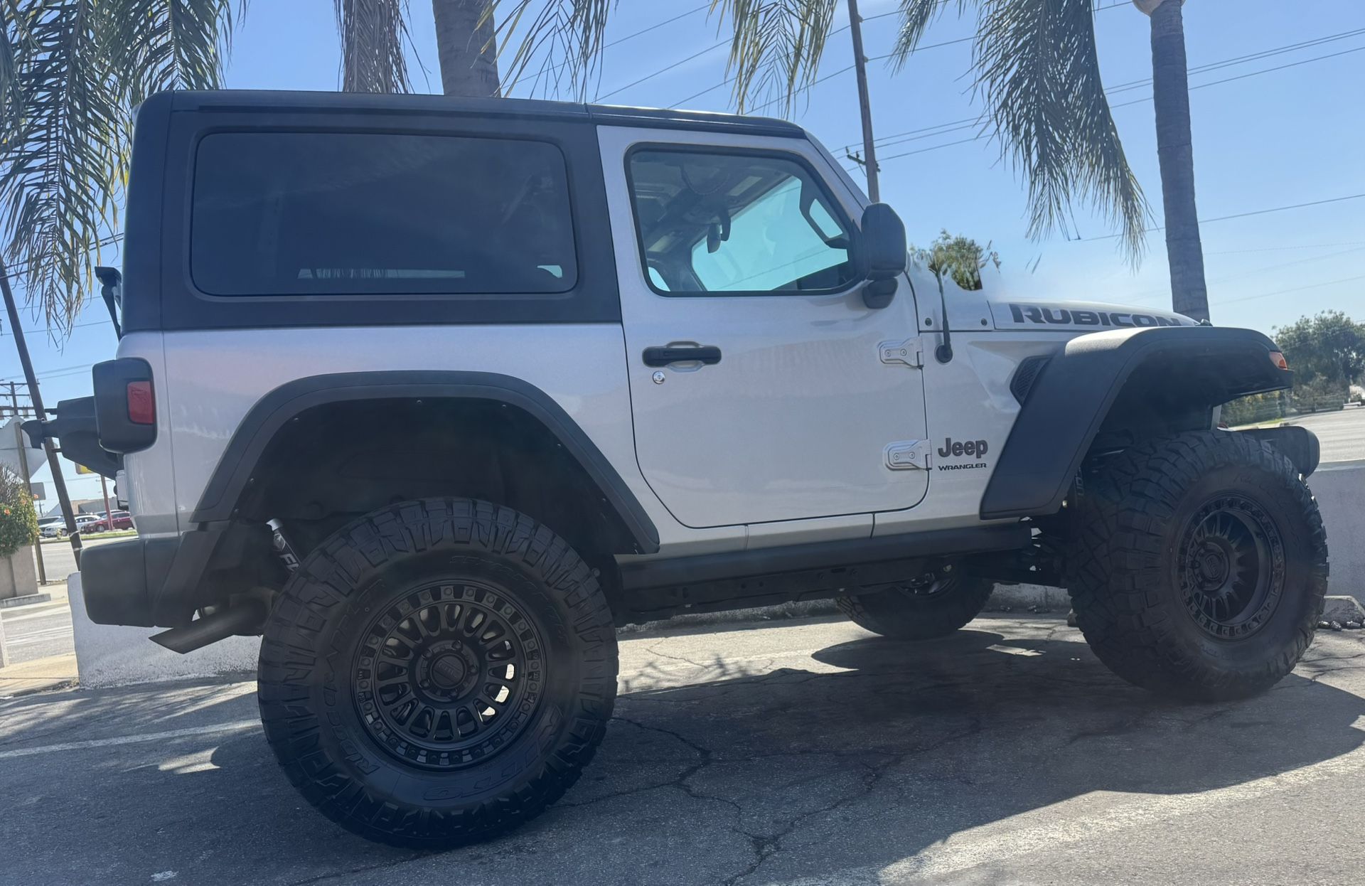 Kmc IMS 552 Matte Black 17x8.5 5x5 -10 Offset With Nitto Ridge Grappler ...