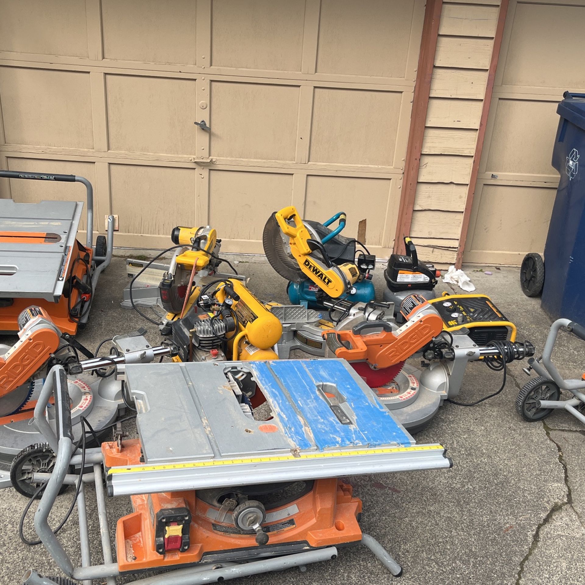 Table Saws , Compressors, Chop Saws. Dewalt , Rigid for Sale in Everett ...