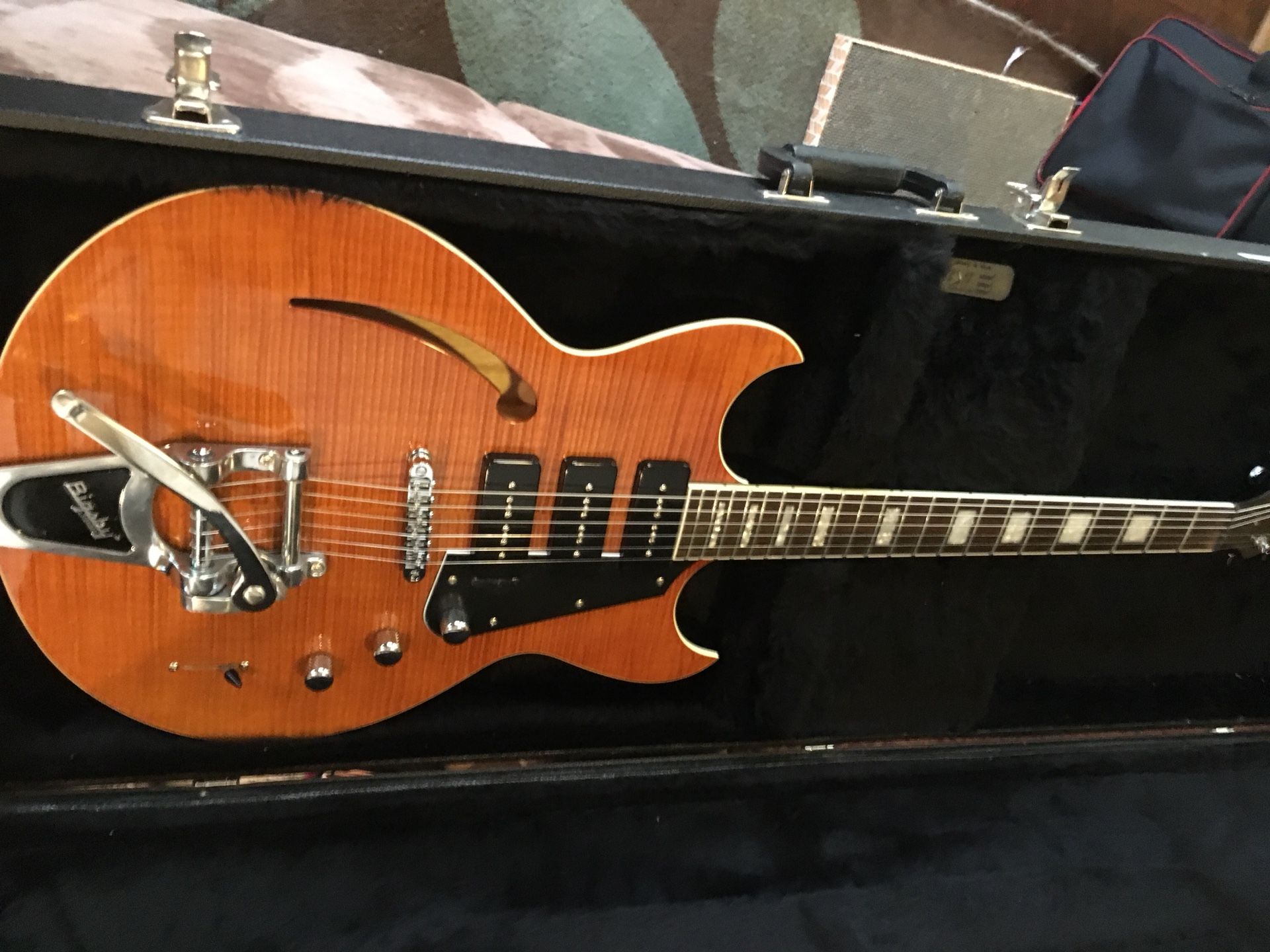 Reverend Manta Ray 390 Limited Edition 2011 Brown Flame Maple Guitar ...