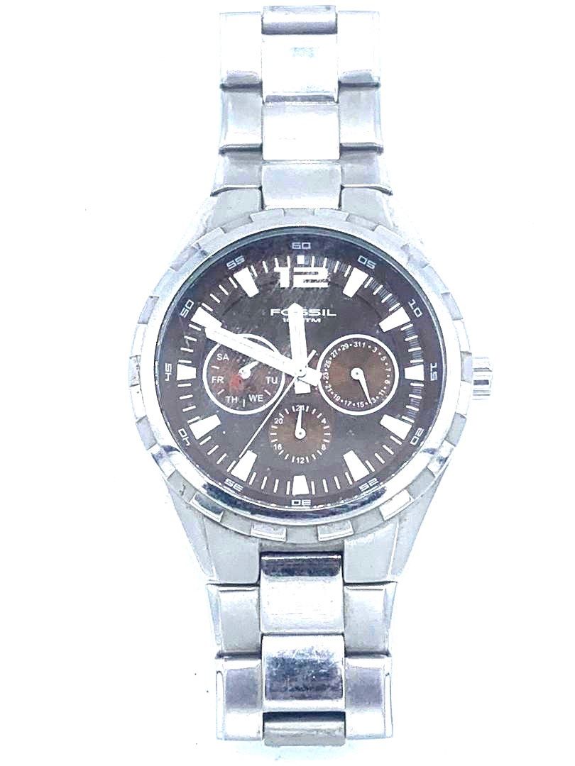 Fossil Blue Men’s Watch Wristwatch BQ-9336 100 meters- NEEDS BATTERY ...