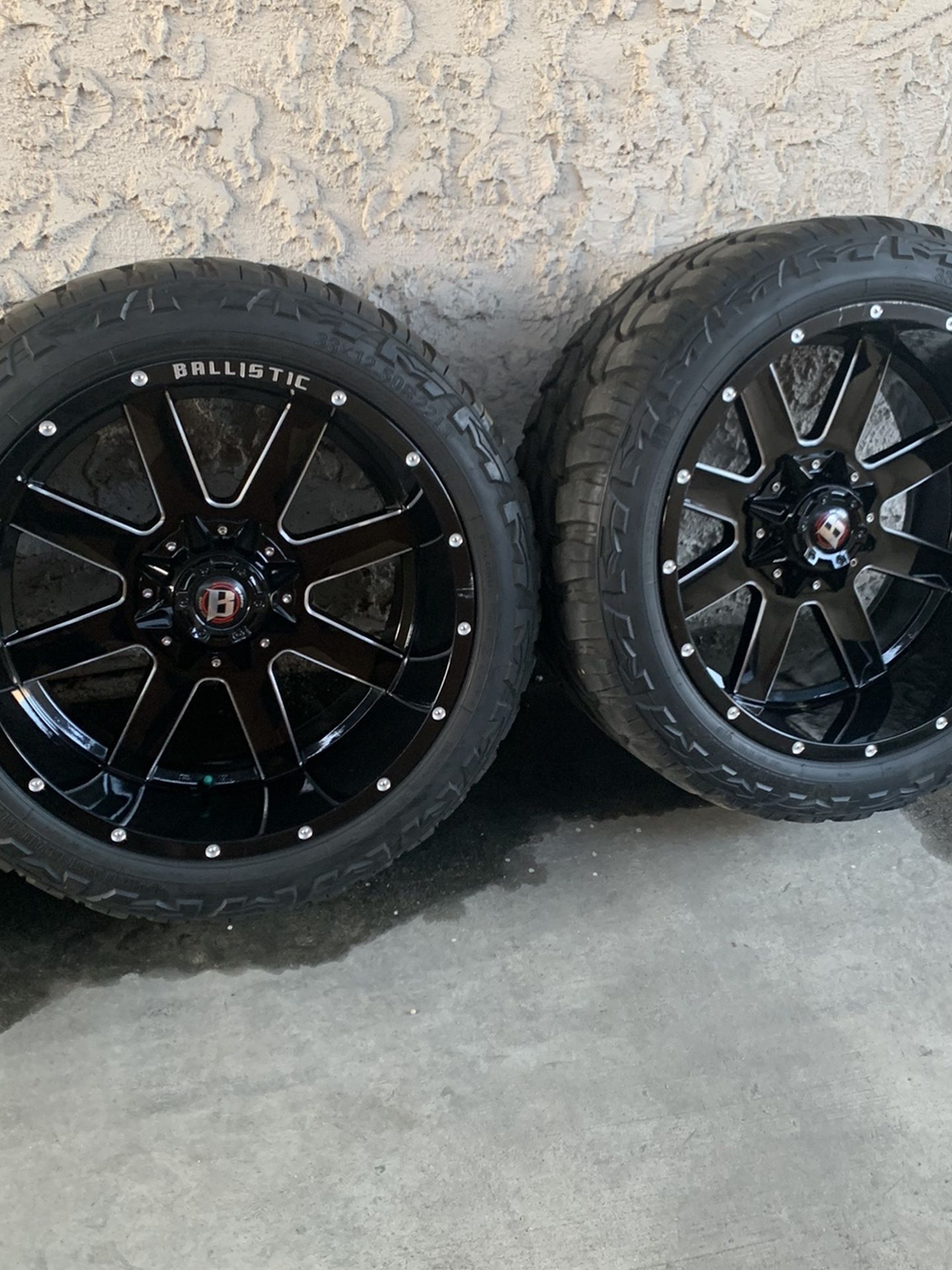 33s ballistic wheels and tires 22x12 for Sale in Los Angeles, CA - OfferUp