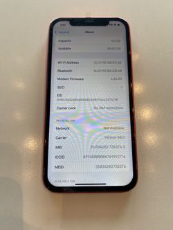 iPhone 12 Red 64GB Unlocked BACK CAMERA DOES NOT WORK for Sale in ...