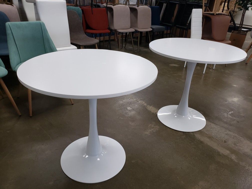 White round tables, $49 each for Sale in San Bernardino, CA - OfferUp