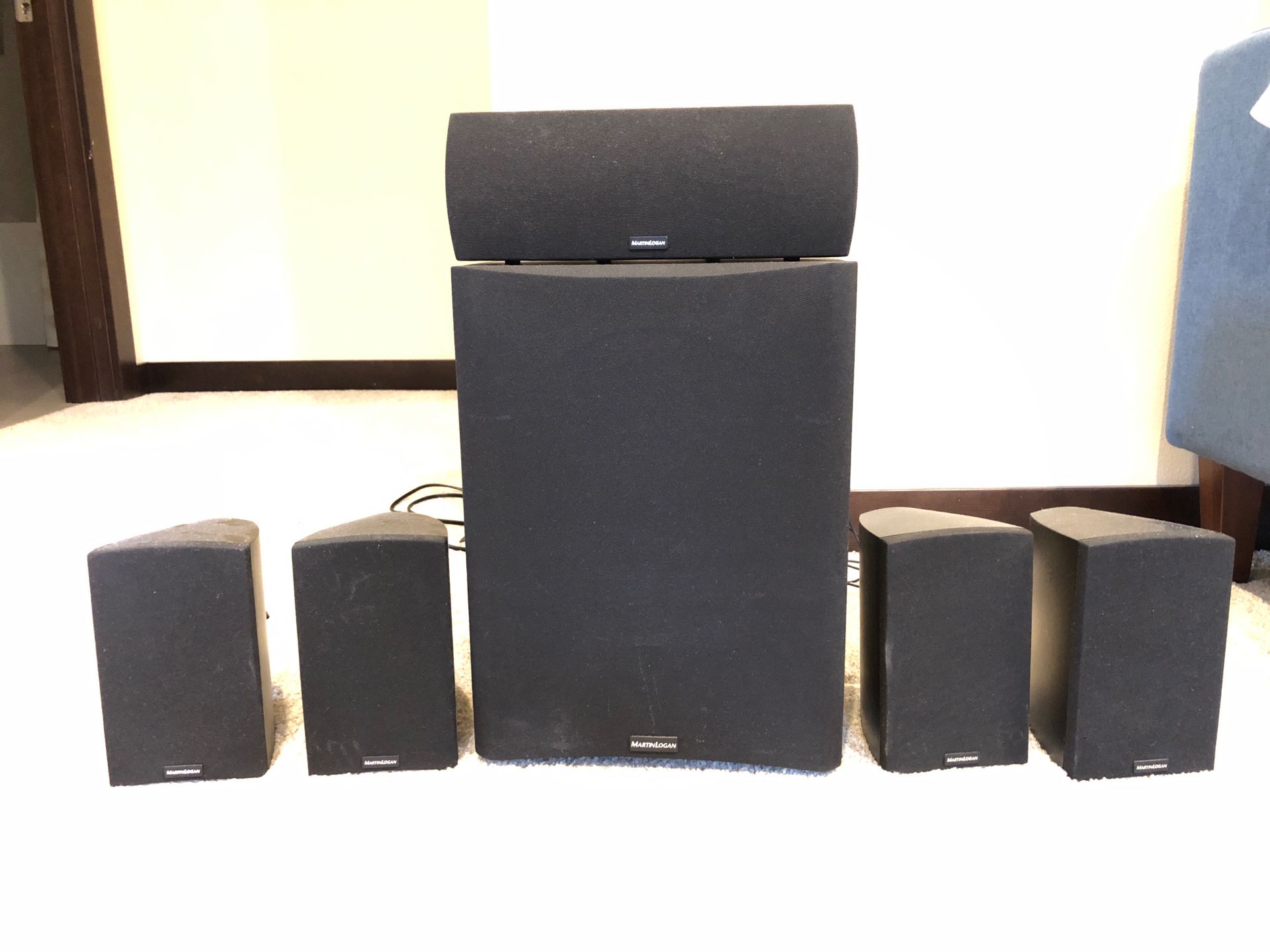 Martin Logan MLT-2 Surround Sound Speakers 5.1 (free) for Sale in ...