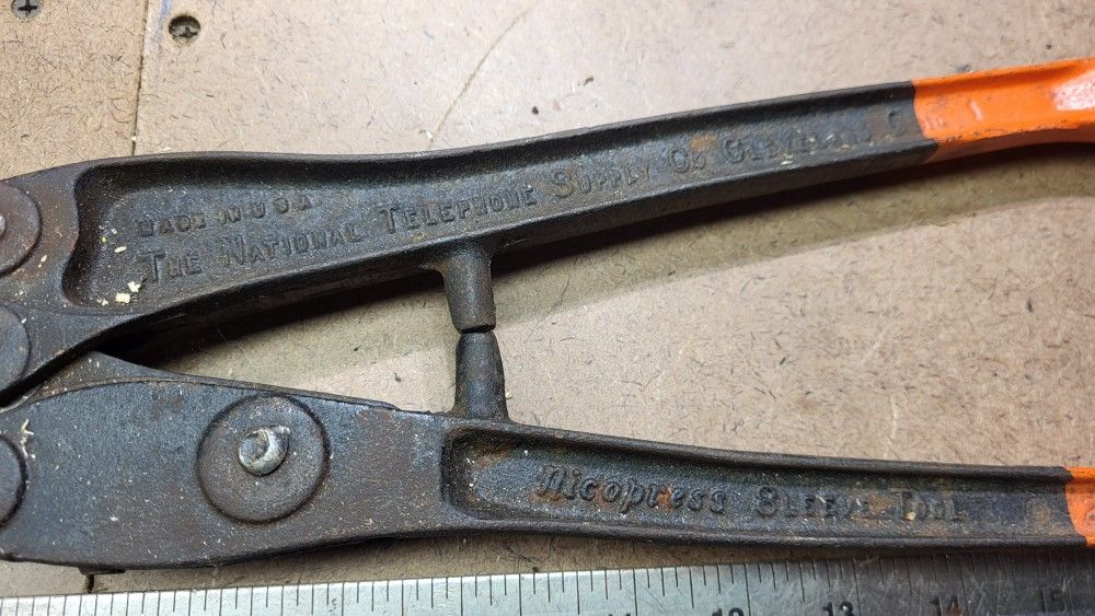 Large Wire Cable Crimpers Crimping Tool Nicopress Sleve Tool National ...