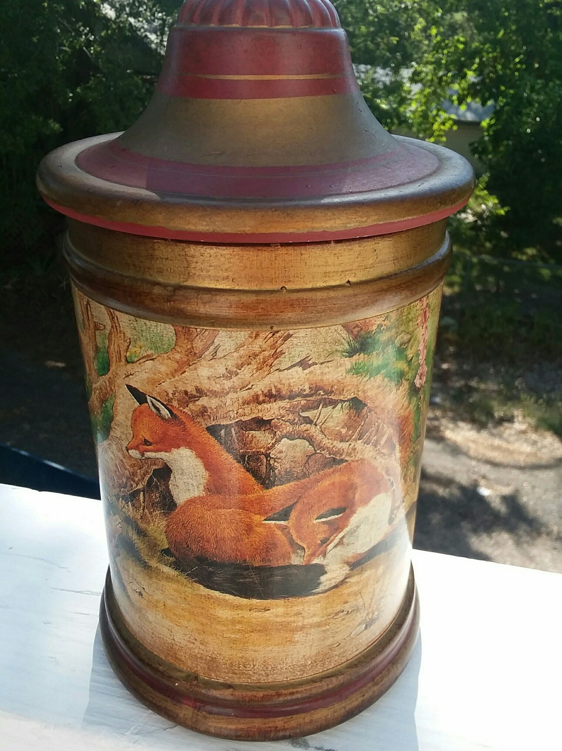 COMOY'S OF LONDON HUMIDOR TOBACCO JAR FOX SCENE for Sale in Greenville ...