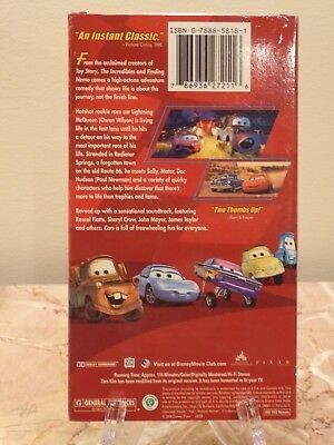 Disney Pixar Cars Vhs