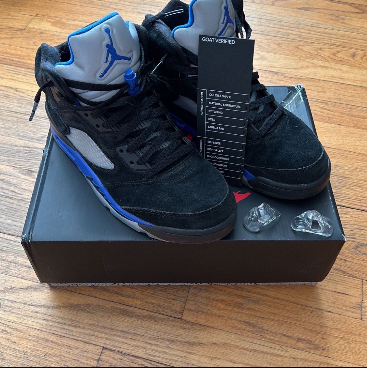 Jordan 5 Racer Blue Size 9 Mens. + Free Angelus Shoe Bright FIRM for ...