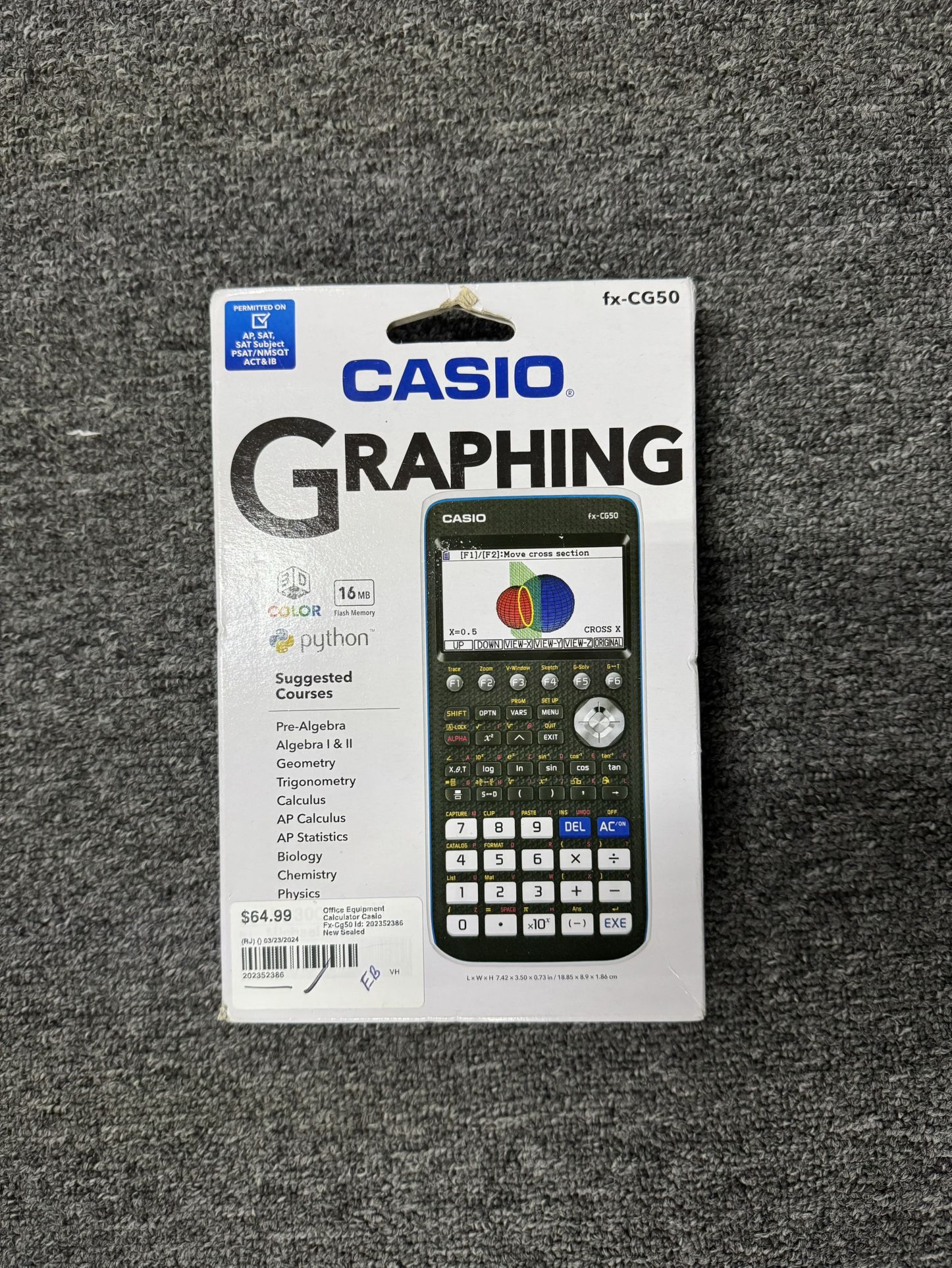 Casio High-Resolution 3D Color Graphing Calculator Black (FX-CG50) for Sale in Fort Lauderdale ...